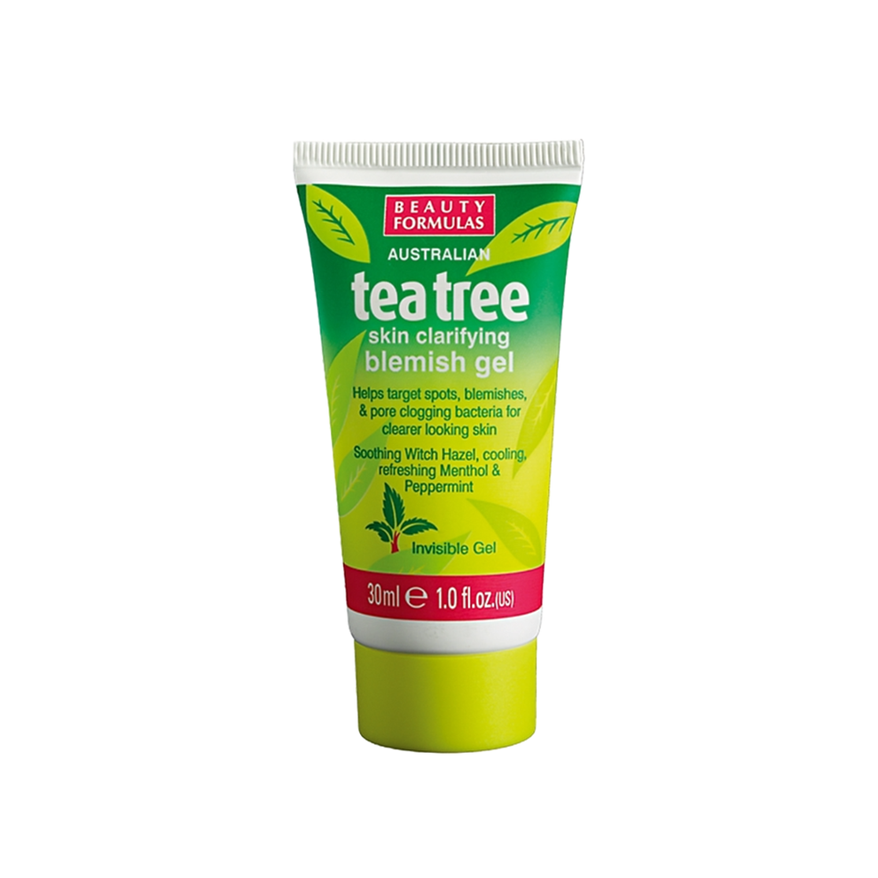 Beauty Formulas Tea Tree Skin Clarifying Blemish Gel | Targeted Spot ...